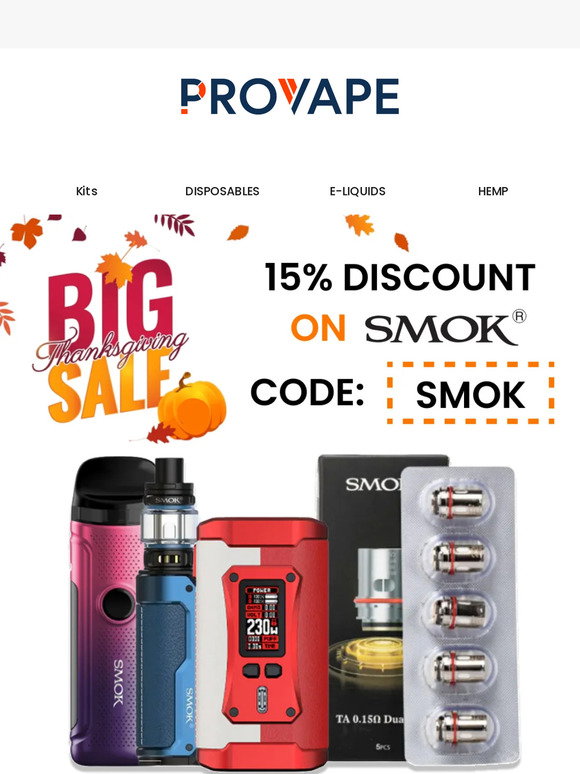 ProVape: 🔥Thanksgivings Sales Are Now On | Milled