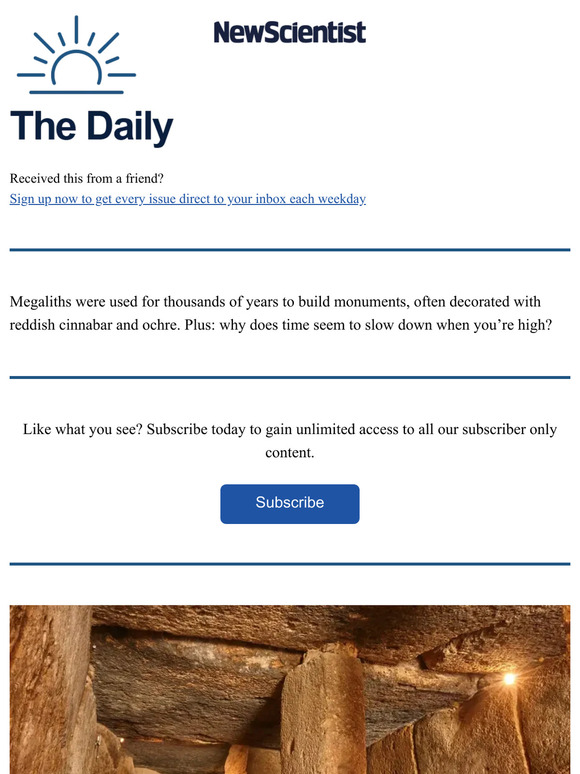 New Scientist: Why so many prehistoric monuments were painted red | Milled