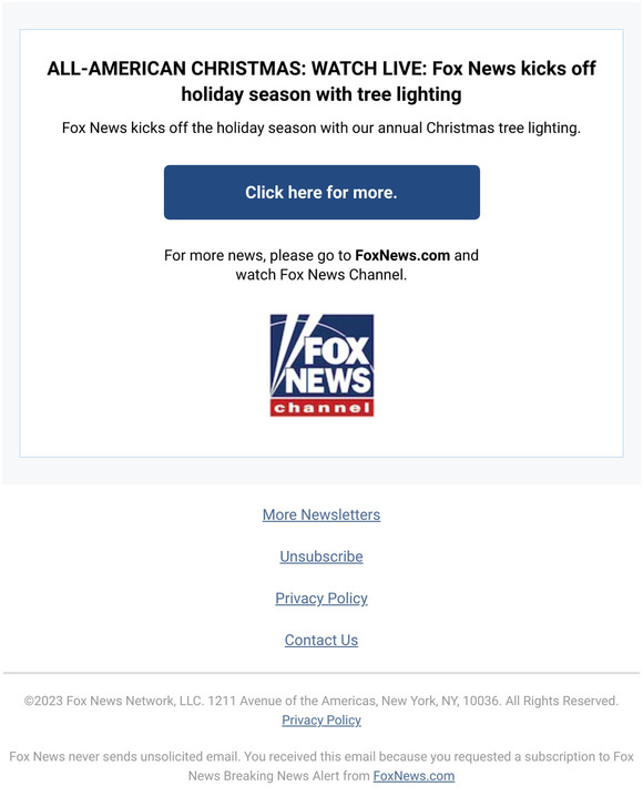 Fox News: ALL-AMERICAN CHRISTMAS: WATCH LIVE: Fox News kicks off ...