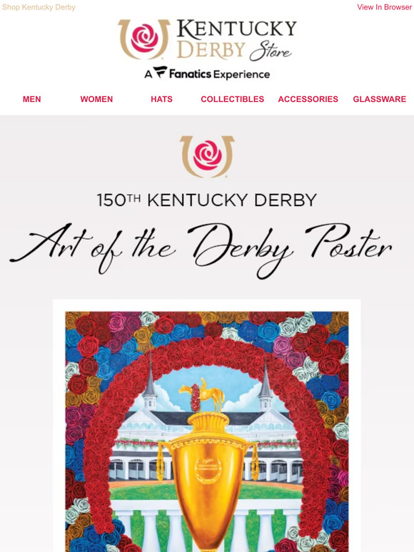 Kentucky Derby Store: 150th Kentucky Derby Art of the Derby Poster | Milled