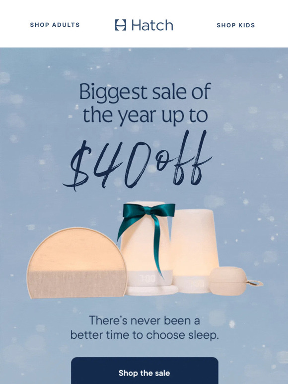 Hatch: Shop our biggest sale of the year 🙌 | Milled