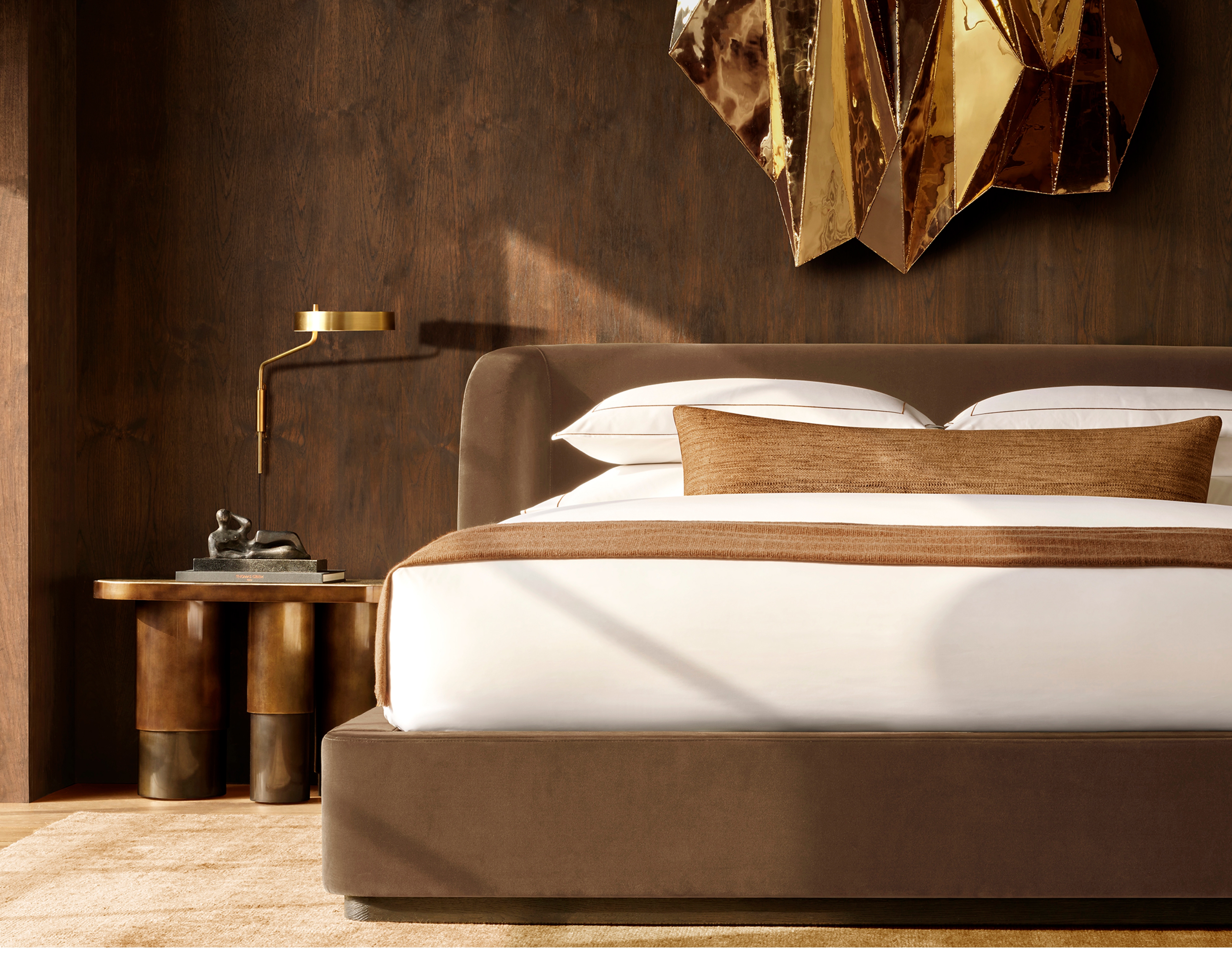 Restoration Hardware: The New Tropez Collection in Brass & Onyx or American Oak | Milled