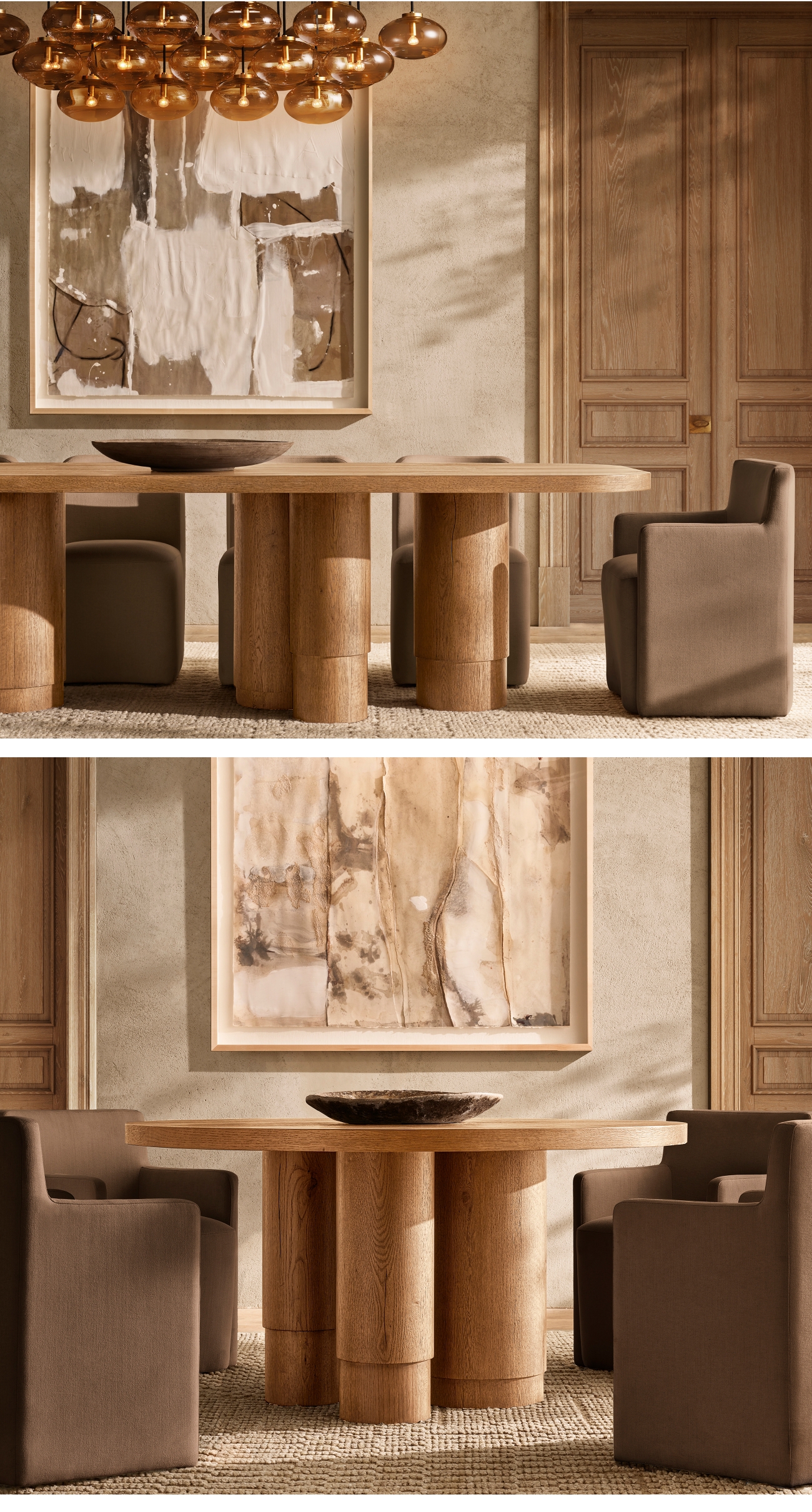 Restoration Hardware: The New Tropez Collection in Brass & Onyx or American Oak | Milled