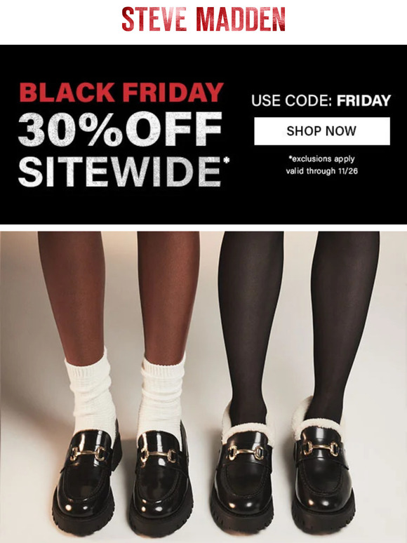 Steve Madden: 30% OFF Timeless Staples | Milled