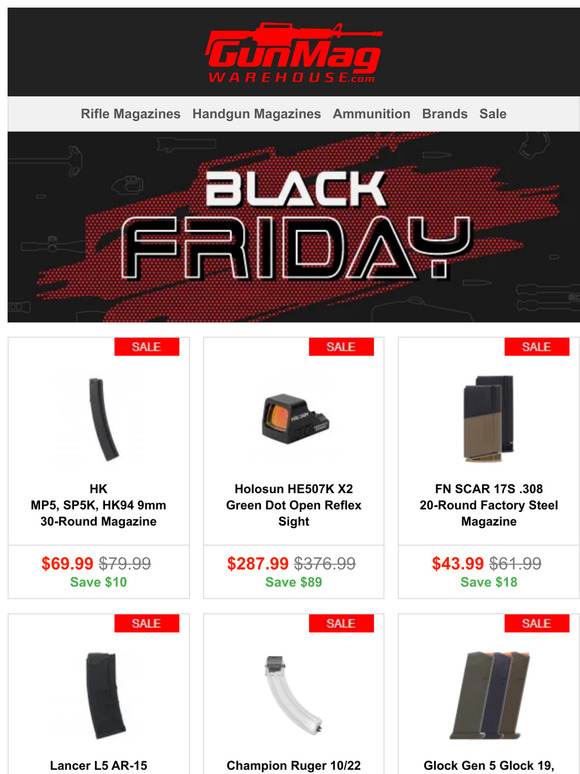 GunMag Warehouse: This HK MP5 Mag Deal SLAPS | HK MP5 9mm 30rd Mag for ...
