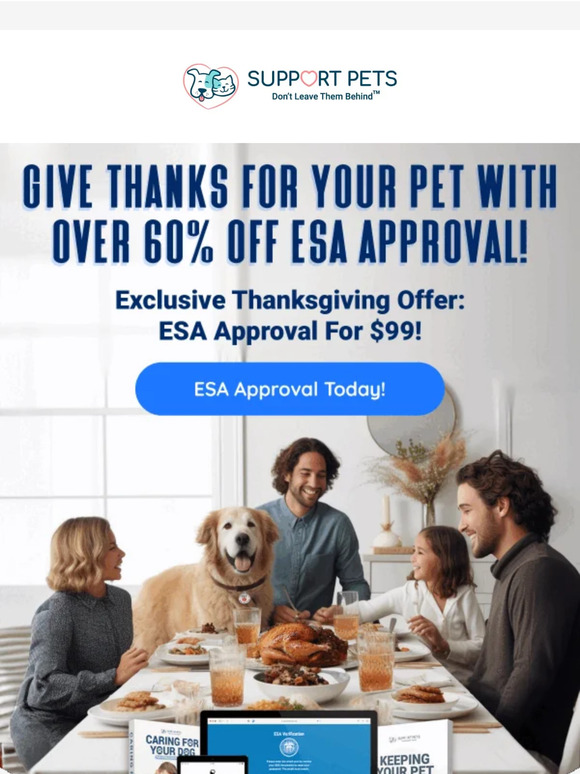 Support Pets: 🦃 Sneak Peek: A Thanksgiving ESA Surprise You Can't Miss ...