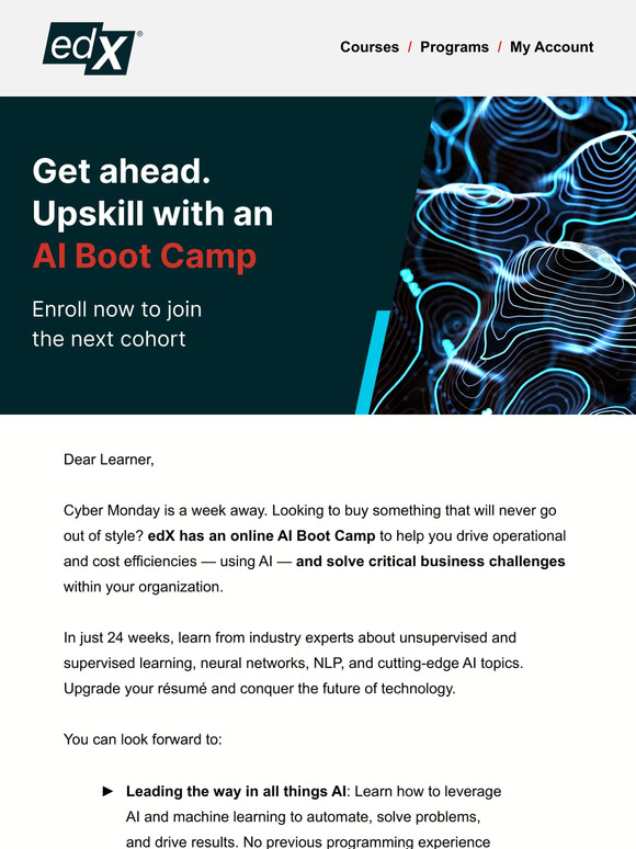 edX: AI Boot Camp: Your fast-track to AI skills | Milled