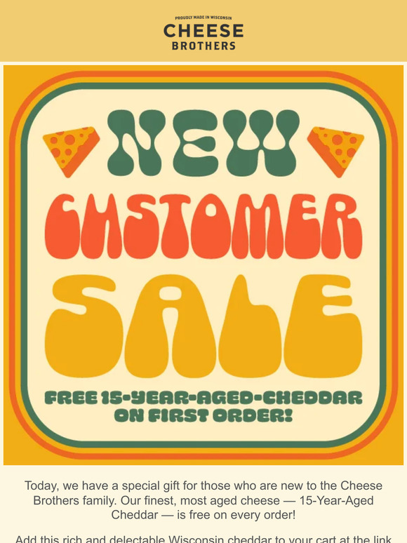 Cheese Brothers: Exclusive Offer: Free Aged Cheddar Inside! | Milled