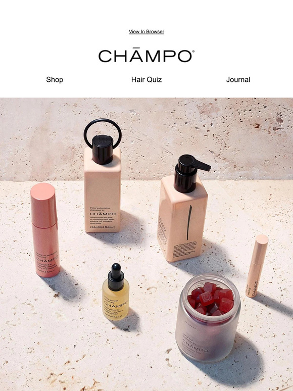 Champo: Six steps to complete hair health results | Milled