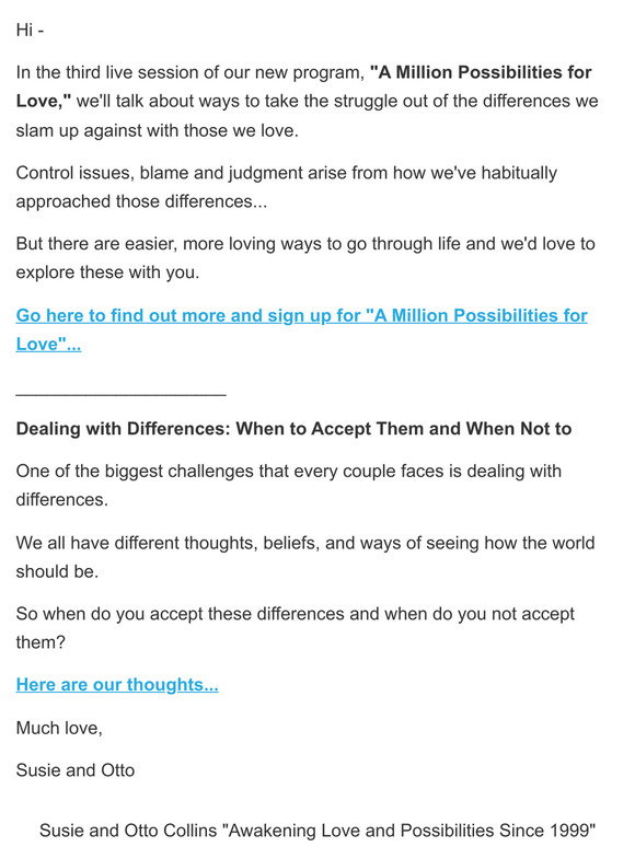 Creating Relationship Magic: Dealing with Differences: When to Accept ...