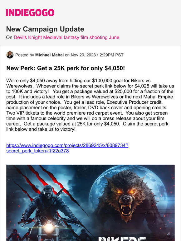 Indiegogo: 📢 Update #202 from Devils Knight Medieval fantasy film ...