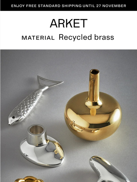 ARKET: Brass objects for gift-giving | Milled