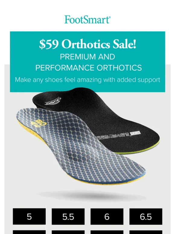FootSmart: ENDING! Orthotics Sale. Discover customized comfort. 😃 | Milled
