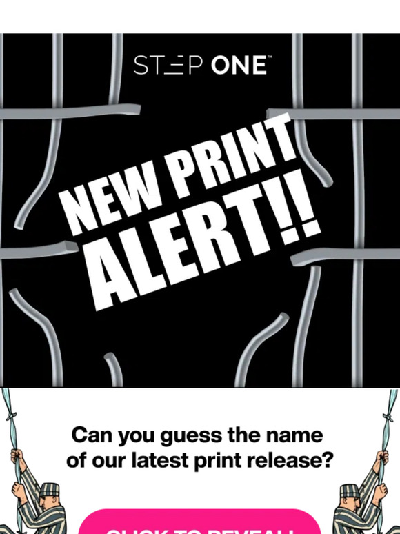 Step One Clothing: Print Manhunt: A NEW half price product has escaped ...