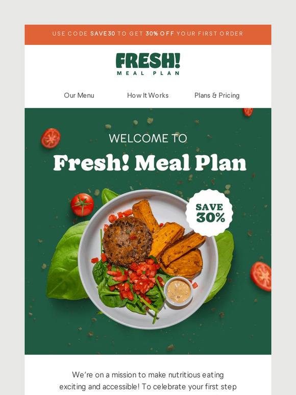 Fresh Meal Plan: Welcome to Fresh! Meal Plan | Milled