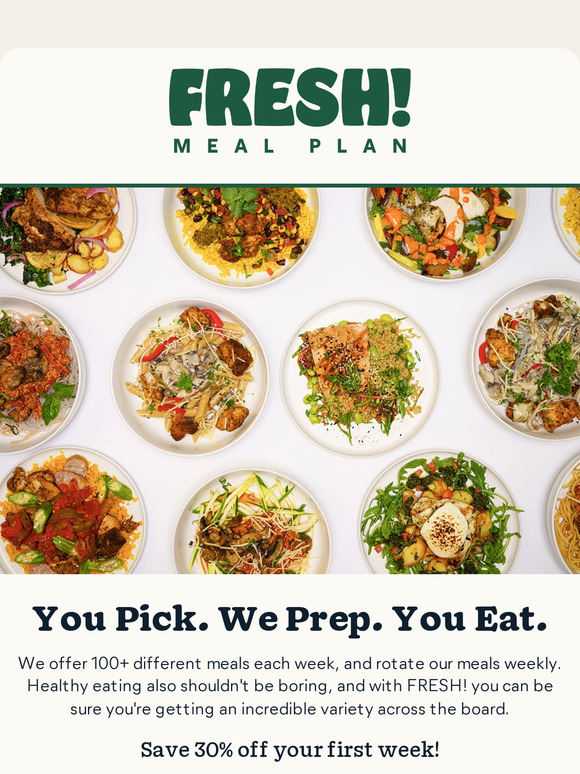 Fresh Meal Plan: Let our Chef's Cook for YOU! | Milled