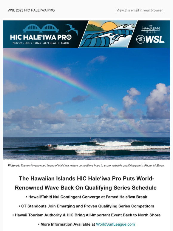 HIC Surf: The Hawaiian Islands HIC Haleiwa Pro Kicks Off November 26th ...