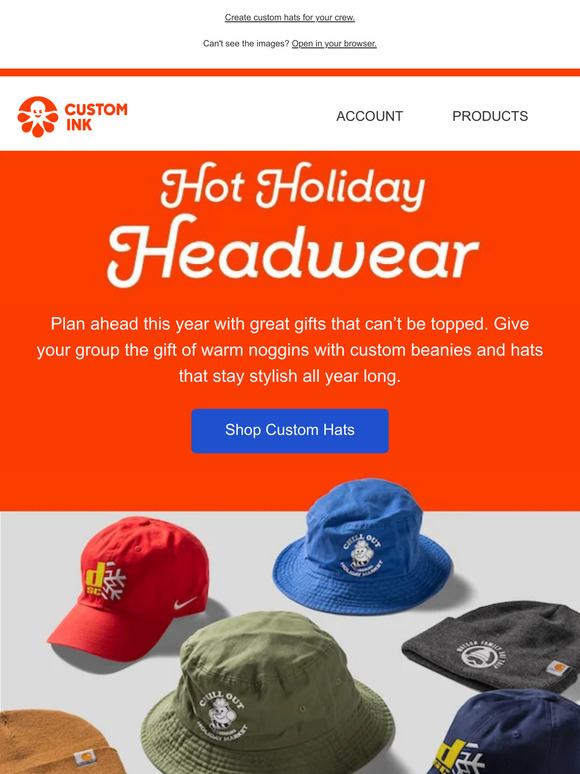 Custom Ink: Cozy caps are back | Milled