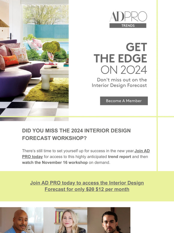 Architectural Digest: It’s not too late to get the edge on 2024 with AD ...