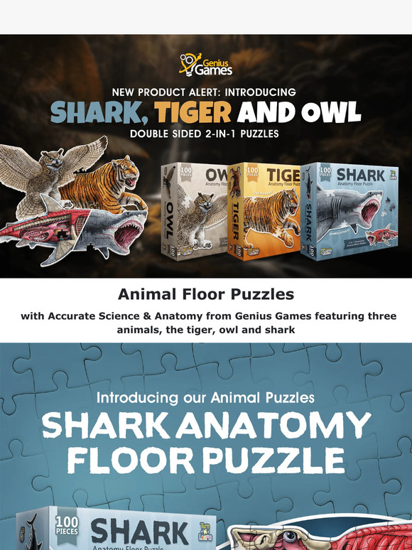 Genius Games: Animal Floor Puzzles with Accurate Science & Anatomy from ...