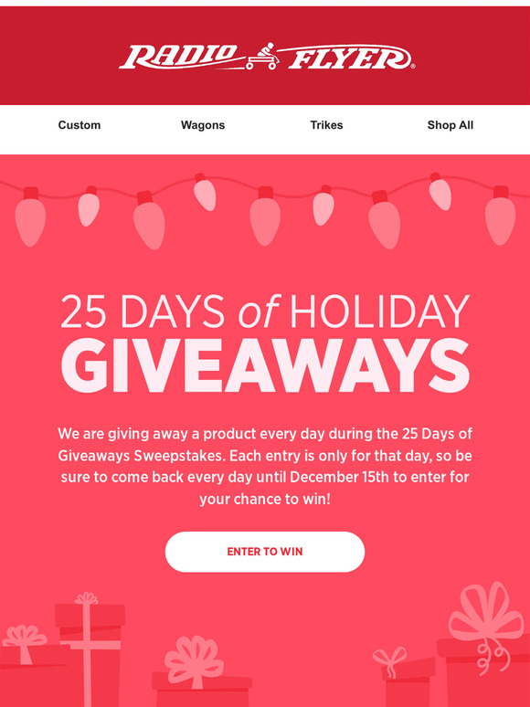 Radio Flyer: 25 Days of Giveaways Starts Today! | Milled