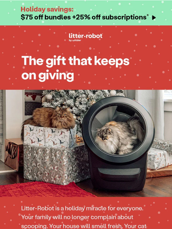 litter.robot: Eliminate the worst chore with the best gift | Milled