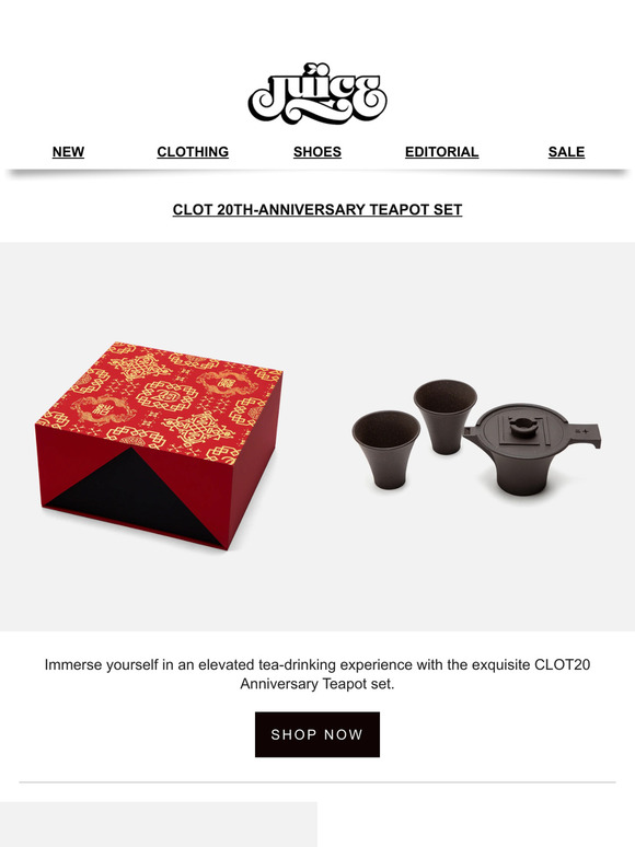 CLOT: 🍵 CLOT 20TH-ANNIVERSARY TEAPOT SET 🍵 | Milled