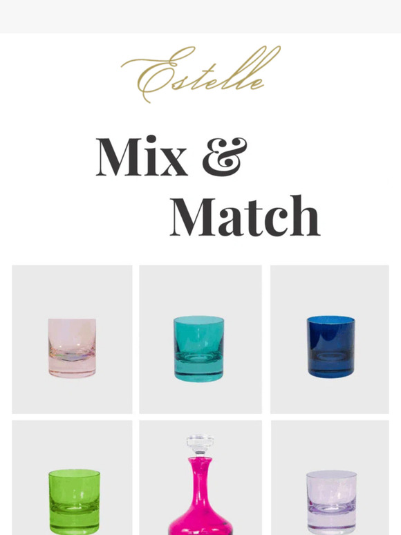 Estelle Colored Glass: Mix and Match your Estelle Collection 💫 | Milled