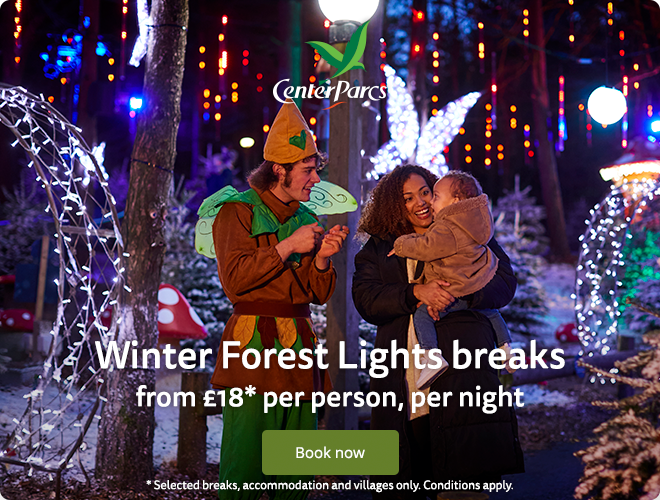 Center Parcs: Winter Forest Lights breaks from £19* per person, per ...