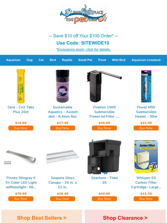 That Fish Place/That Pet Place: Aquatic Supplies Picked Just for YOU ...