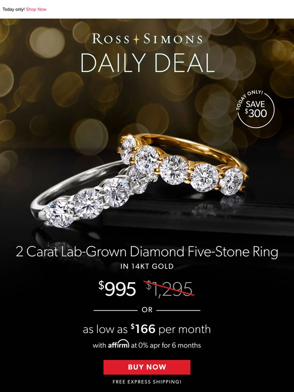 Ross-Simons: 🚨 our 2 carat lab-grown diamond ring is only $995 🚨 | Milled