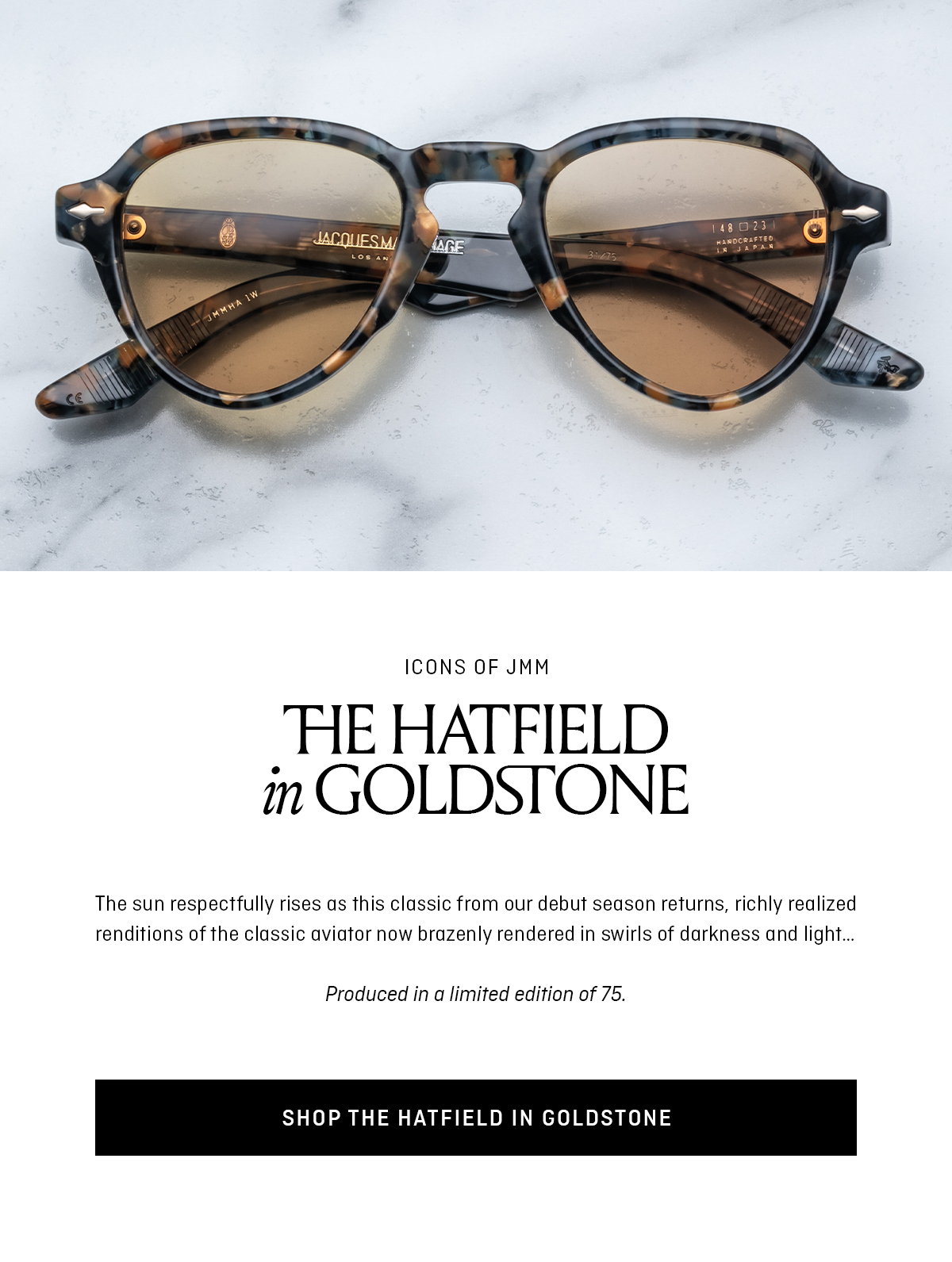 Jacques Marie Mage: ICONS OF JMM IN GOLDSTONE | Milled