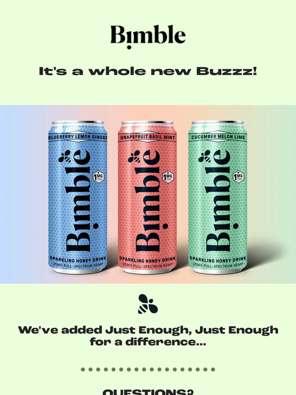 Bimble Beverages: 🌿BIMBLE's Q & A on our buzz-worthy new drink!🌿🍯🐝 | Milled