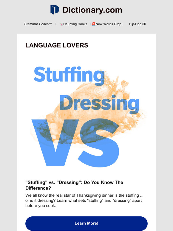 Dictionary.com: "Stuffing" Vs. "Dressing": Is There A Difference? | Milled