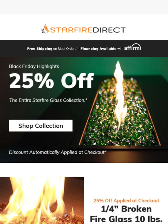 Starfire: Black Friday Highlight: 25% Off Starfire Glass Available Now ...