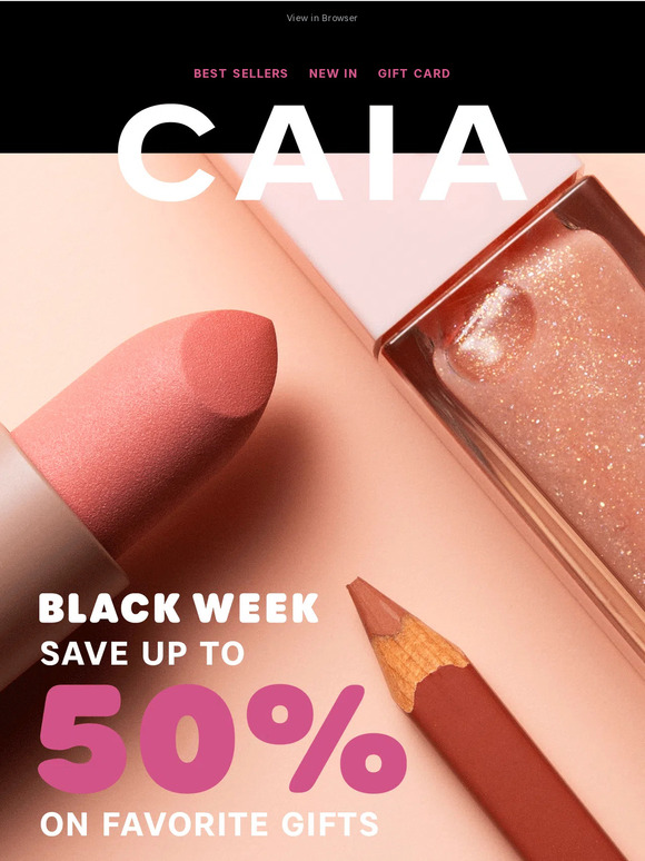CAIA Cosmetics: Our Black Week Holiday Gift Guide is here! | Milled
