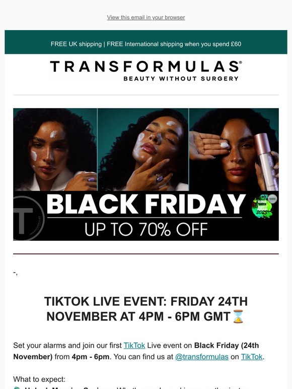 Transformulas: Unlock Black Friday Magic: Transformulas TikTok Live Event🙌 | Milled
