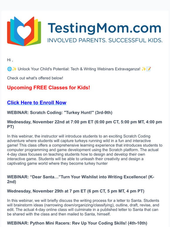 Testing Mom: Discover our series of online webinars designed to ...