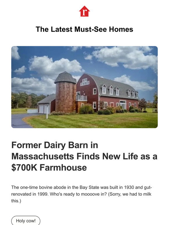 Realtor: A former dairy barn converted into a luxe farmhouse, a ...