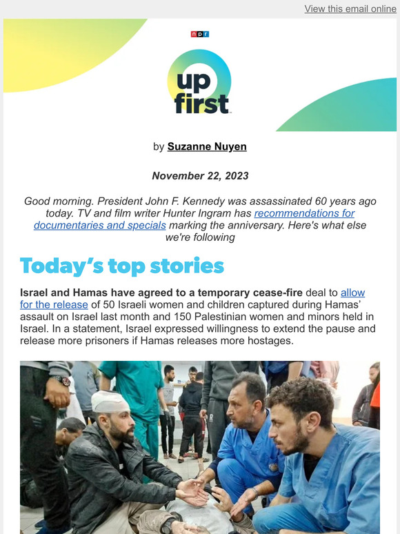 NPR: Israel and Hamas reach deal to release some hostages and prisoners ...