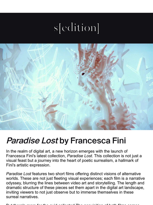 Sedition: Explore the Surreal in Francesca Fini's 'Paradise Lost ...