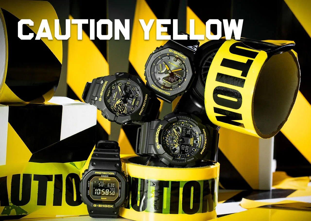 G-Shock: Throw Caution to the Wind: The New G-SHOCK Caution Yellow ...