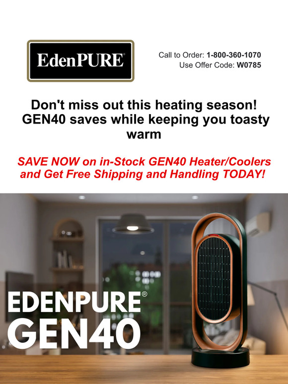EdenPURE: Powerful, Customer Favorite - BACK IN STOCK! | Milled