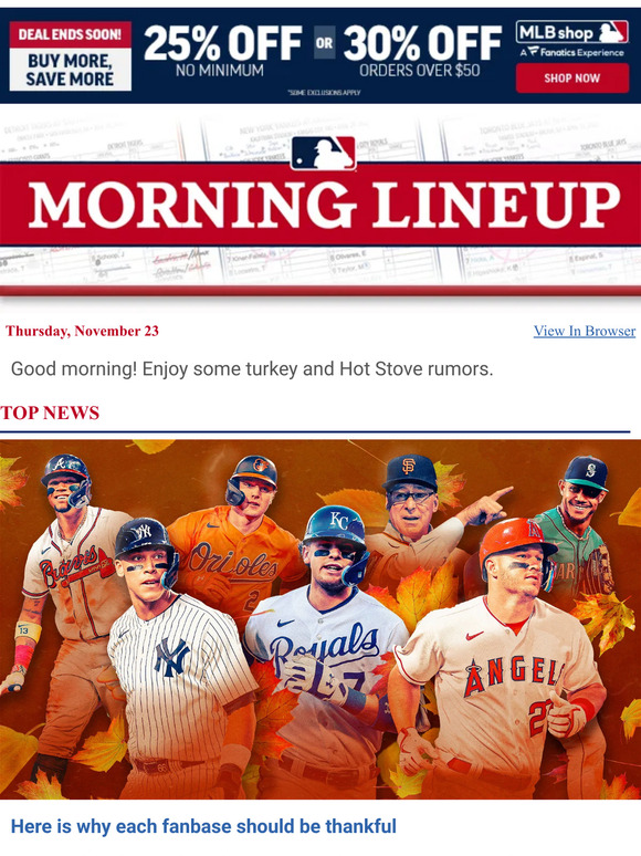 MLB: Here is why each fanbase should be thankful | Milled