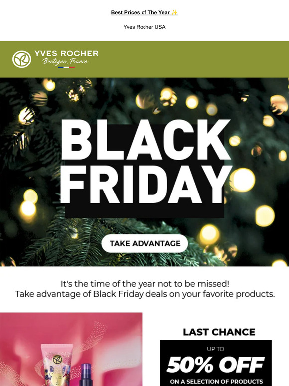 Yves Rocher: Even more incredible sales: Up to 50% OFF | Milled