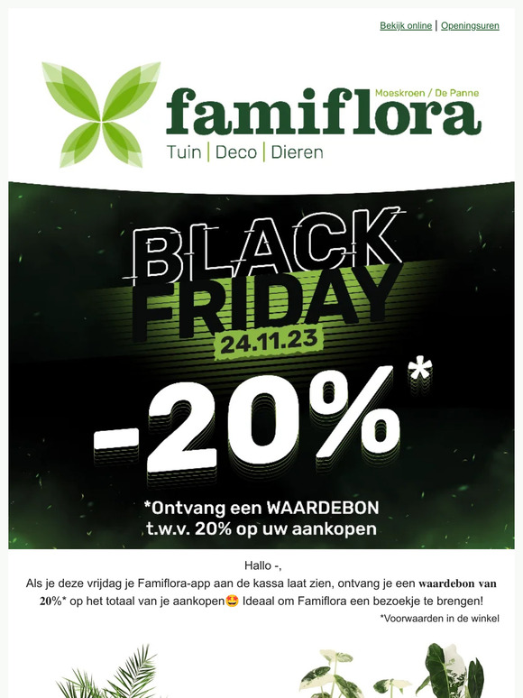 Famiflora: -20% bij Famiflora deze vrijdag 🤩 | Milled