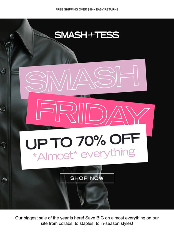 Smash + Tess: ⚫ Smash Friday Starts NOW! ⚫ | Milled