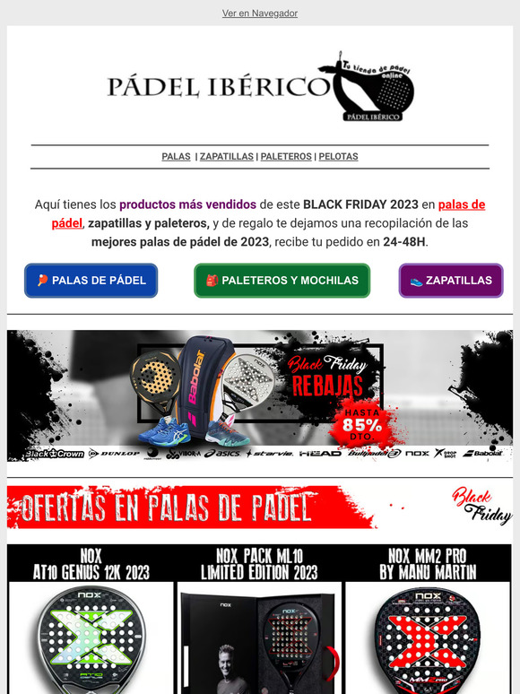 Pádel Ibérico: [⚫Friday 2023] Renueva tu Juego con Descuentos ...