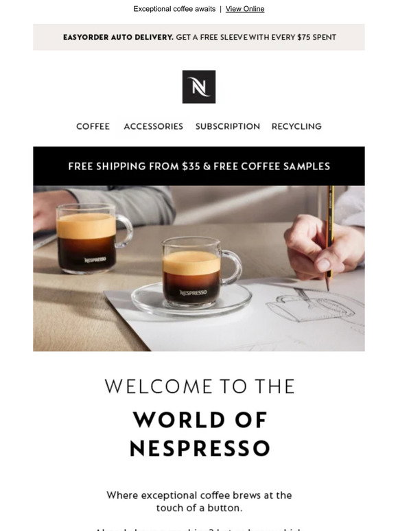 Nespresso: Your Nespresso journey starts here | Milled