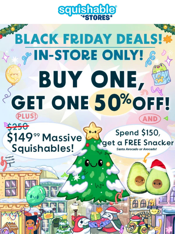 Squishable: Here's what's happening in Squishable stores today for ...